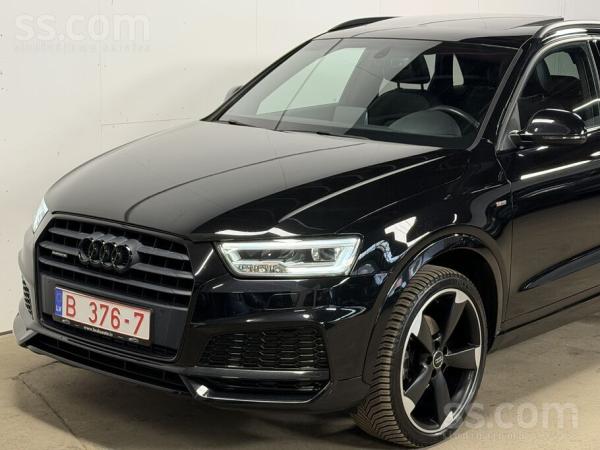 Black Audi Q3 2018 in Jurmala, with an engine capacity of 2.00 L and mileage of 186 thousand km for 16950 €, photo 6 on AUTOMOTO.COM.LV