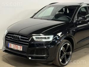 Black Audi Q3 2018 in Jurmala, with an engine capacity of 2.00 L and mileage of 186 thousand km for 16950 €, photo 7 on AUTOMOTO.COM.LV