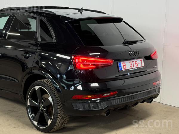 Black Audi Q3 2018 in Jurmala, with an engine capacity of 2.00 L and mileage of 186 thousand km for 16950 €, photo 7 on AUTOMOTO.COM.LV