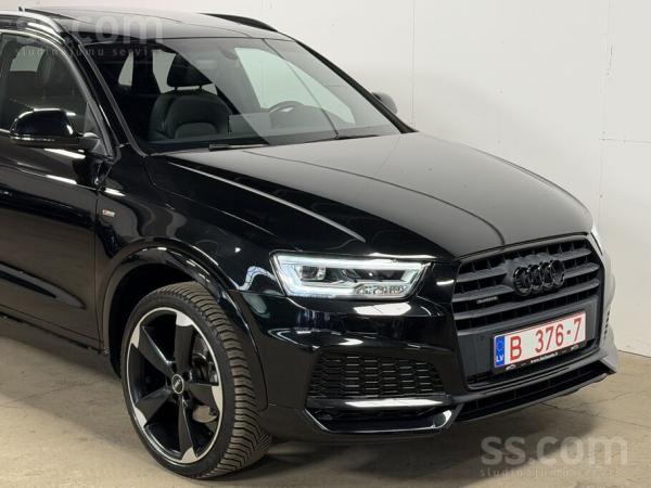 Black Audi Q3 2018 in Jurmala, with an engine capacity of 2.00 L and mileage of 186 thousand km for 16950 €, photo 9 on AUTOMOTO.COM.LV