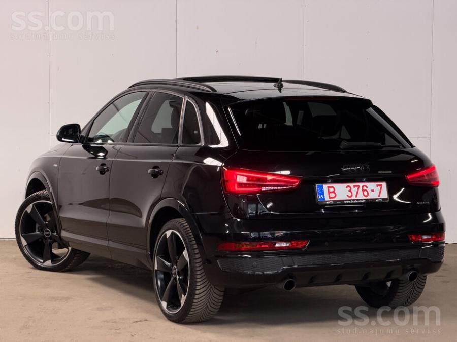 Black Audi Q3 2018 in Jurmala, with an engine capacity of 2.00 L and mileage of 186 thousand km for 16950 €, photo 12 on AUTOMOTO.COM.LV