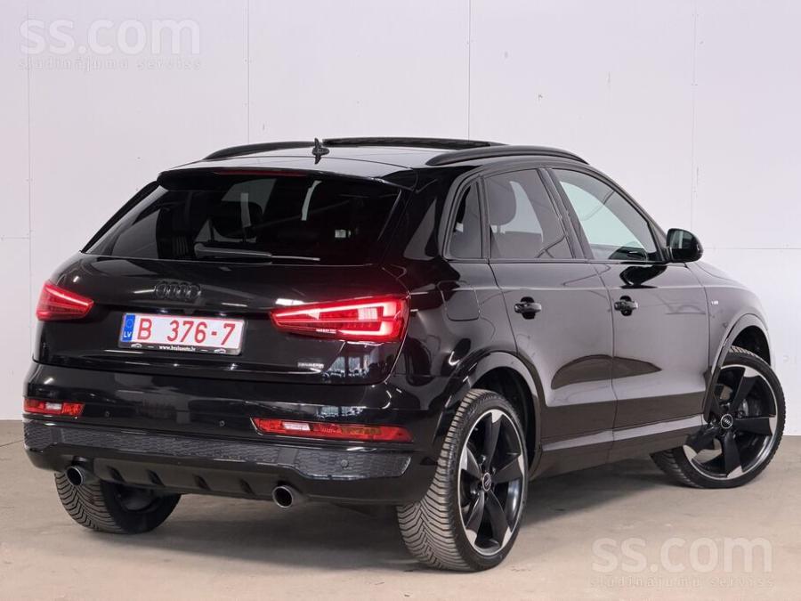 Black Audi Q3 2018 in Jurmala, with an engine capacity of 2.00 L and mileage of 186 thousand km for 16950 €, photo 13 on AUTOMOTO.COM.LV