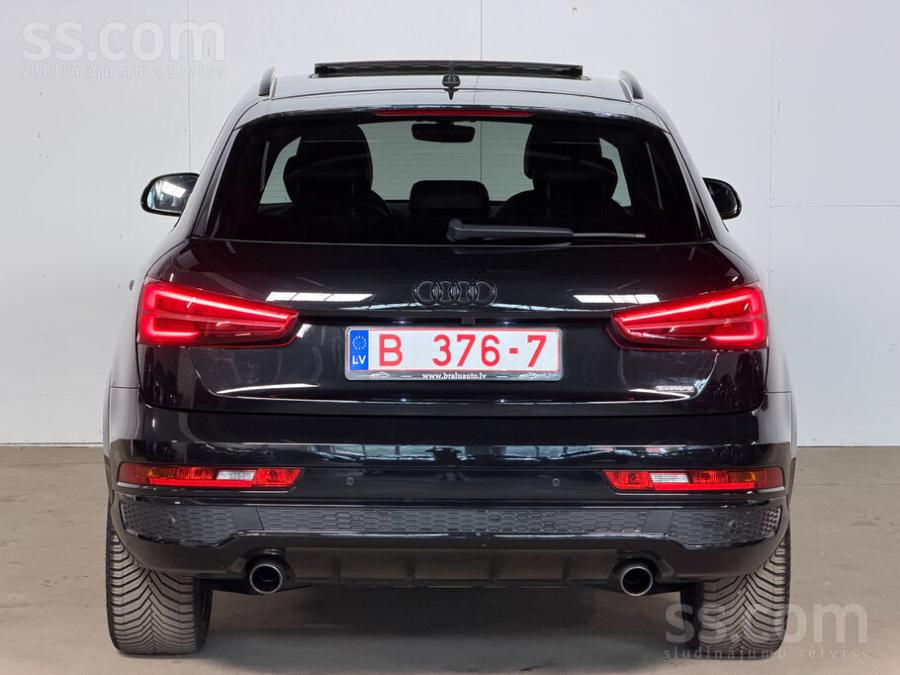 Black Audi Q3 2018 in Jurmala, with an engine capacity of 2.00 L and mileage of 186 thousand km for 16950 €, photo 14 on AUTOMOTO.COM.LV