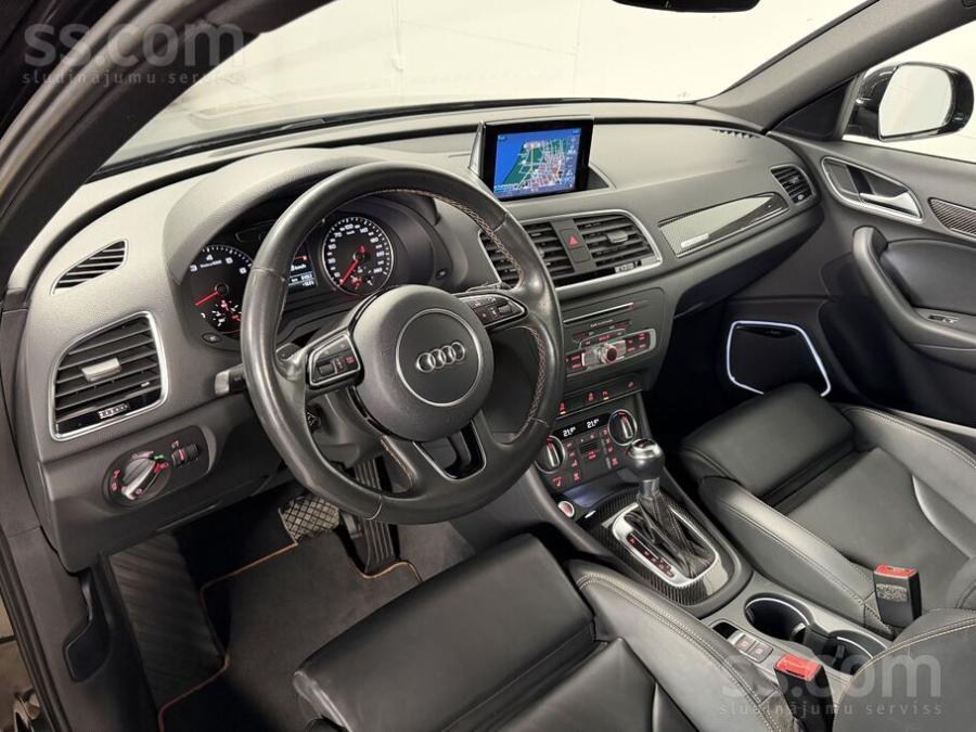 Black Audi Q3 2018 in Jurmala, with an engine capacity of 2.00 L and mileage of 186 thousand km for 16950 €, photo 15 on AUTOMOTO.COM.LV