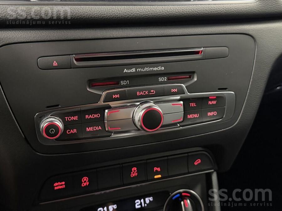 Black Audi Q3 2018 in Jurmala, with an engine capacity of 2.00 L and mileage of 186 thousand km for 16950 €, photo 24 on AUTOMOTO.COM.LV