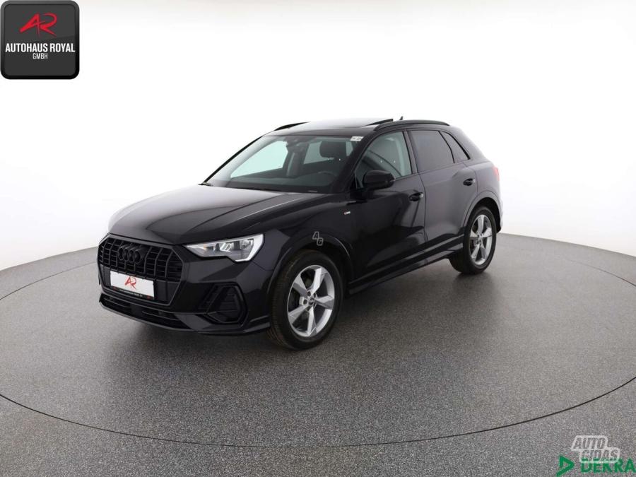 Melns Audi Q3 2019 Kauņa, ar dzinēja tilpumu 1.50 L un nobraukumu 100 tūkst. km par 28456 €, foto 1 vietnē AUTOMOTO.COM.LV