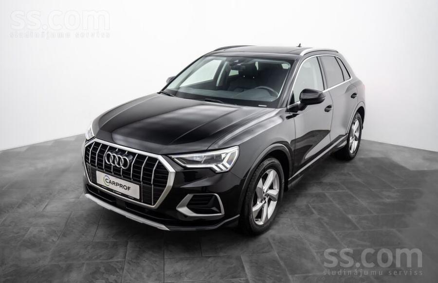 Black Audi Q3 2019 in Tallinn, with an engine capacity of 1.50 L and mileage of 128 thousand km for 19900 €, photo 1 on AUTOMOTO.COM.LV