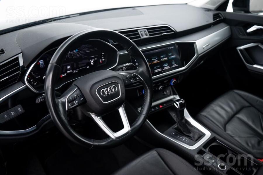 Black Audi Q3 2019 in Tallinn, with an engine capacity of 1.50 L and mileage of 128 thousand km for 19900 €, photo 8 on AUTOMOTO.COM.LV
