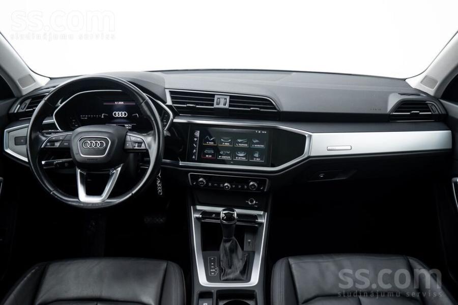 Black Audi Q3 2019 in Tallinn, with an engine capacity of 1.50 L and mileage of 128 thousand km for 19900 €, photo 14 on AUTOMOTO.COM.LV