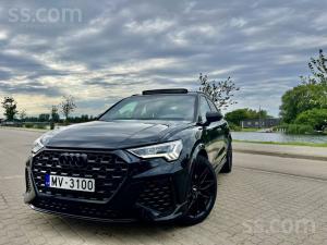 Black Audi Q3 2019 in Riga, with an engine capacity of 2.00 L and mileage of 82 thousand km for 28200 €, photo  on AUTOMOTO.COM.LV