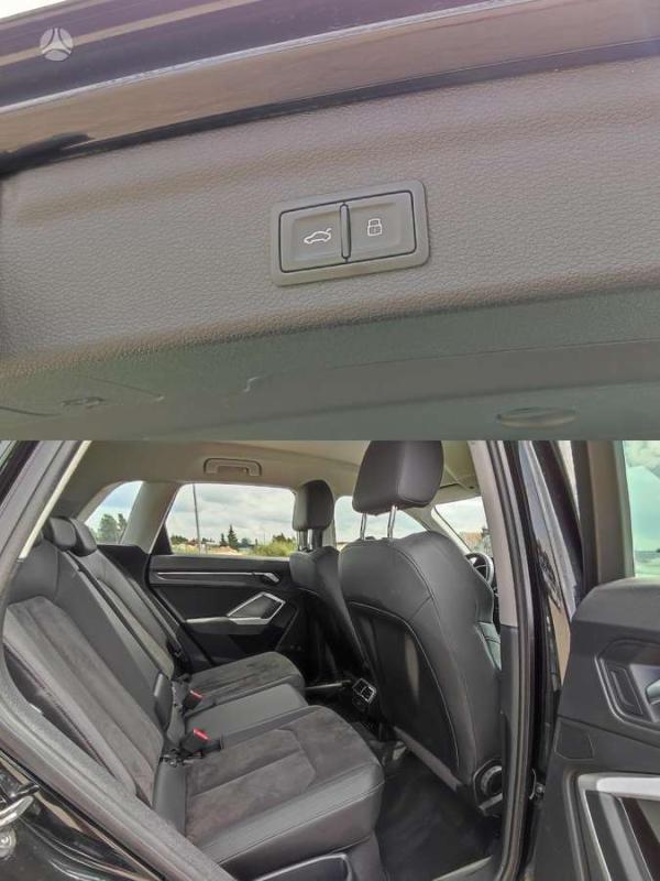 Black Audi Q3 2019 in Taurage, with an engine capacity of 1.50 L and mileage of 216 thousand km for 15800 €, photo 10 on AUTOMOTO.COM.LV