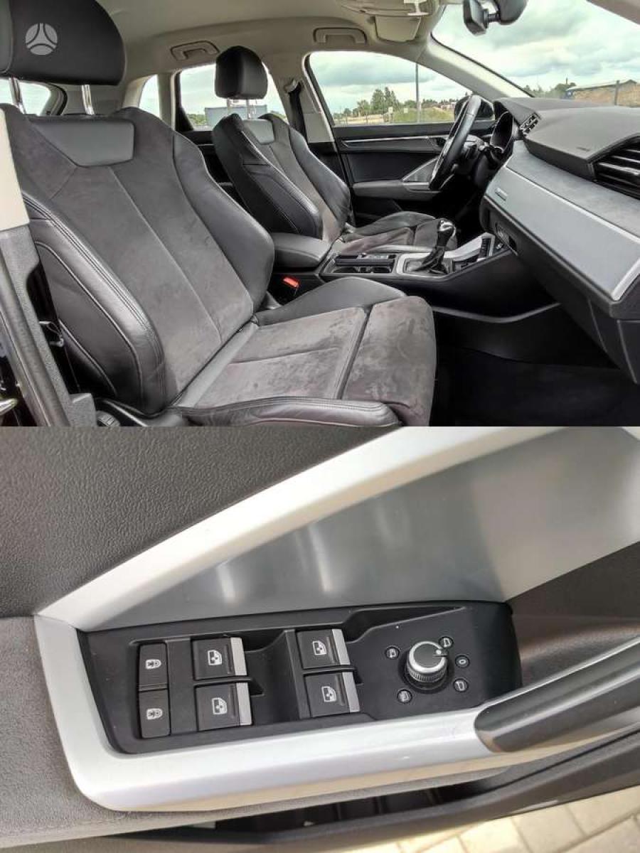 Black Audi Q3 2019 in Taurage, with an engine capacity of 1.50 L and mileage of 216 thousand km for 15800 €, photo 16 on AUTOMOTO.COM.LV