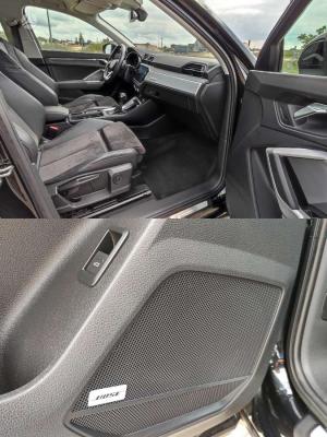 Black Audi Q3 2019 in Taurage, with an engine capacity of 1.50 L and mileage of 216 thousand km for 15800 €, photo 17 on AUTOMOTO.COM.LV