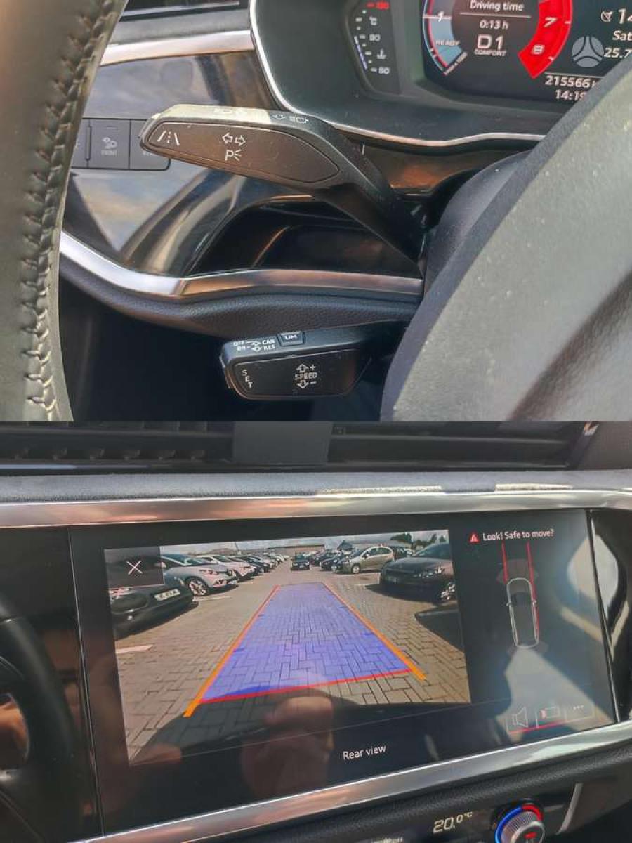 Black Audi Q3 2019 in Taurage, with an engine capacity of 1.50 L and mileage of 216 thousand km for 15800 €, photo 24 on AUTOMOTO.COM.LV