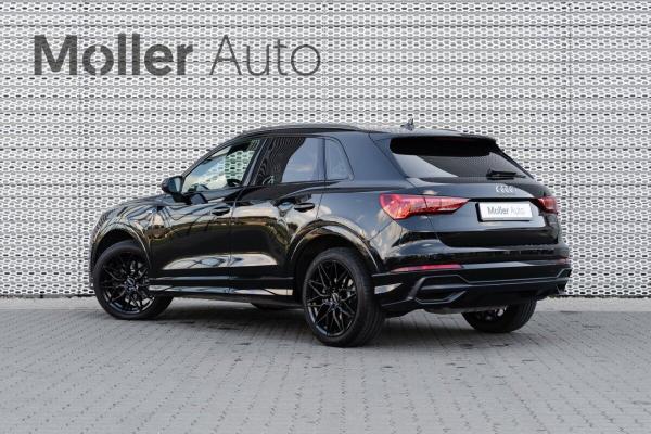 Black Audi Q3 2019 in Marupe, with an engine capacity of 2.00 L and mileage of 103 thousand km for 26700 €, photo 3 on AUTOMOTO.COM.LV