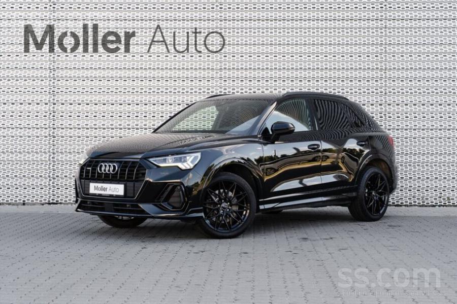Black Audi Q3 2019 in Riga, with an engine capacity of 2.00 L and mileage of 103 thousand km for 26700 €, photo 1 on AUTOMOTO.COM.LV