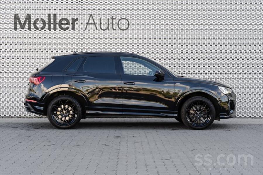 Black Audi Q3 2019 in Riga, with an engine capacity of 2.00 L and mileage of 103 thousand km for 26700 €, photo 6 on AUTOMOTO.COM.LV
