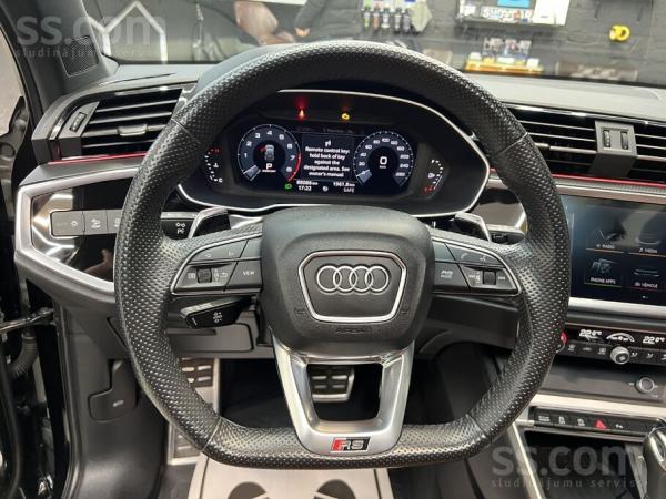 Audi Q3 2019 in Riga on AUTOMOTO.COM.LV Black Audi Q3 2019 in Riga, with an engine capacity of 2.00 L and mileage of 88 thousand km for 28100 €, photo 7 on AUTOMOTO.COM.LV