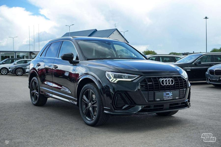 Black Audi Q3 2020 in Marijampole, with an engine capacity of 2.00 L and mileage of 65 thousand km for 24950 €, photo 1 on AUTOMOTO.COM.LV