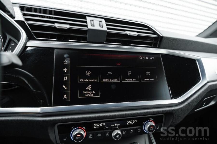 Melns Audi Q3 2020 Rīga, ar dzinēja tilpumu 2.00 L un nobraukumu 110 tūkst. km par 28150 €, foto 23 vietnē AUTOMOTO.COM.LV
