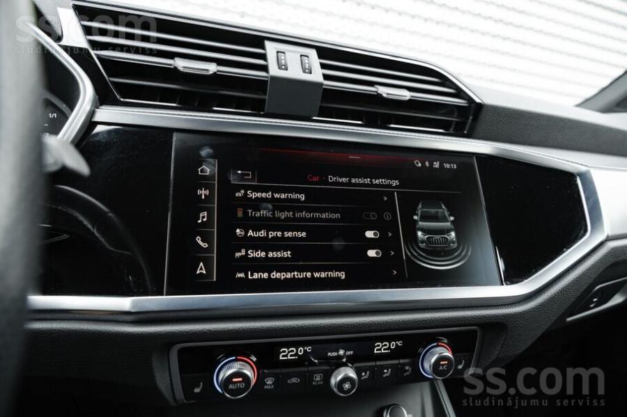 Melns Audi Q3 2020 Rīga, ar dzinēja tilpumu 2.00 L un nobraukumu 110 tūkst. km par 28150 €, foto 24 vietnē AUTOMOTO.COM.LV