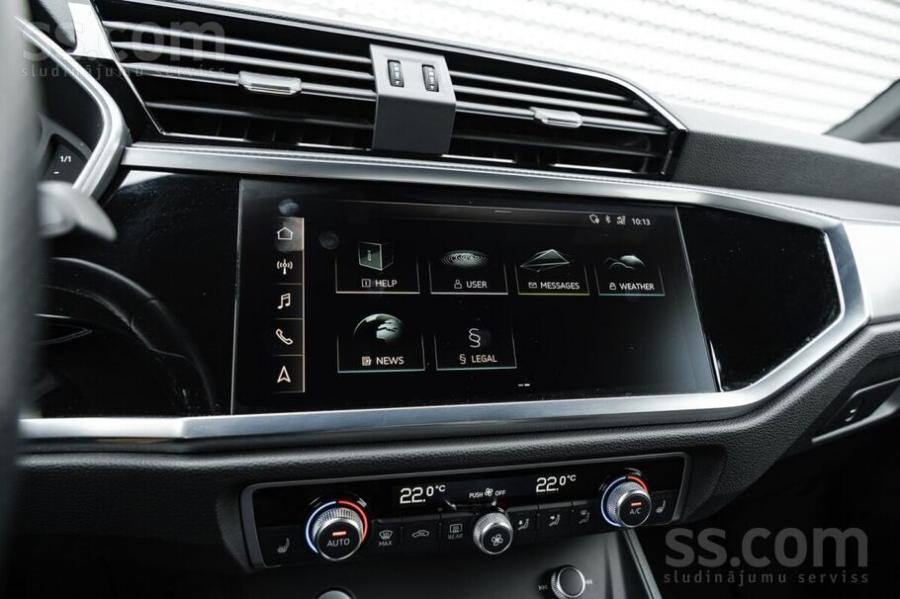 Melns Audi Q3 2020 Rīga, ar dzinēja tilpumu 2.00 L un nobraukumu 110 tūkst. km par 28150 €, foto 25 vietnē AUTOMOTO.COM.LV