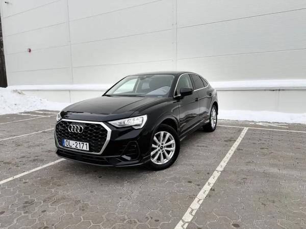 Black Audi Q3 2020 in Riga, with an engine capacity of 2.00 L and mileage of 69 thousand km for 22900 €, photo 1 on AUTOMOTO.COM.LV