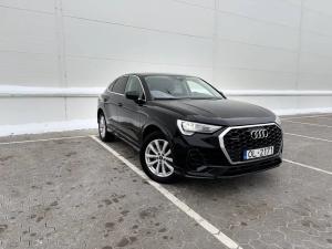 Black Audi Q3 2020 in Riga, with an engine capacity of 2.00 L and mileage of 69 thousand km for 22900 €, photo 3 on AUTOMOTO.COM.LV