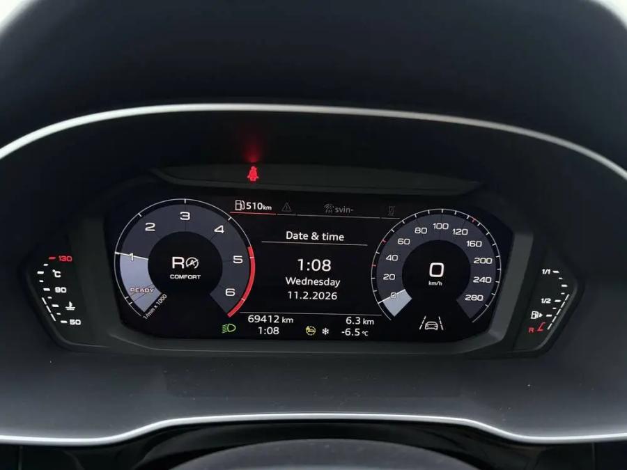 Black Audi Q3 2020 in Riga, with an engine capacity of 2.00 L and mileage of 69 thousand km for 22900 €, photo 24 on AUTOMOTO.COM.LV