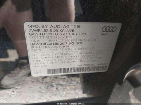 Melns Audi Q3 2020 Klaipėda, ar dzinēja tilpumu 2.00 L un nobraukumu 231 tūkst. km par 6750 €, foto 9 vietnē AUTOMOTO.COM.LV