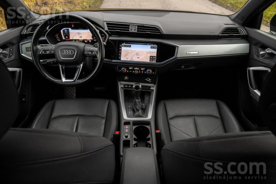 Melns Audi Q3 2021 Rīga, ar dzinēja tilpumu 2.00 L un nobraukumu 173 tūkst. km par 22590 €, foto 11 vietnē AUTOMOTO.COM.LV