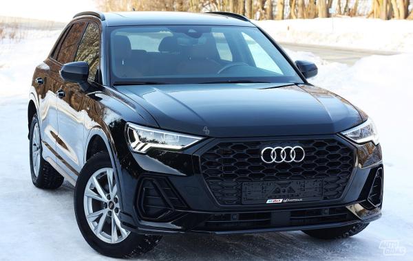 Black Audi Q3 2021 in Petrikaiciai, with an engine capacity of 2.00 L and mileage of 80 thousand km for 23999 €, photo 1 on AUTOMOTO.COM.LV