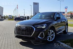 Black Audi Q3 2021 in Riga, with an engine capacity of 2.00 L and mileage of 0 thousand km for 28000 €, photo 3 on AUTOMOTO.COM.LV
