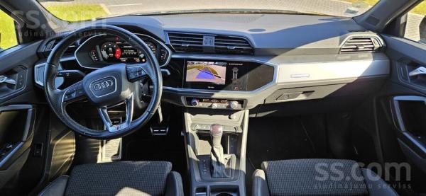 Black Audi Q3 2021 in Riga, with an engine capacity of 2.00 L and mileage of 0 thousand km for 28000 €, photo 5 on AUTOMOTO.COM.LV