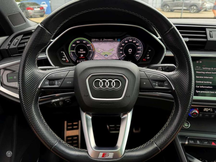 Melns Audi Q3 2021 Kauņa, ar dzinēja tilpumu 1.40 L un nobraukumu 185 tūkst. km par 21900 €, foto 11 vietnē AUTOMOTO.COM.LV