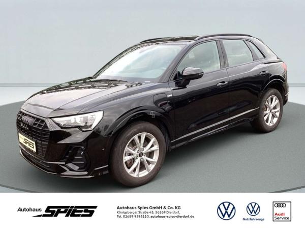 Black Audi Q3 2022 in Kaunas, with an engine capacity of 1.40 L and mileage of 31 thousand km for 32690 €, photo 1 on AUTOMOTO.COM.LV