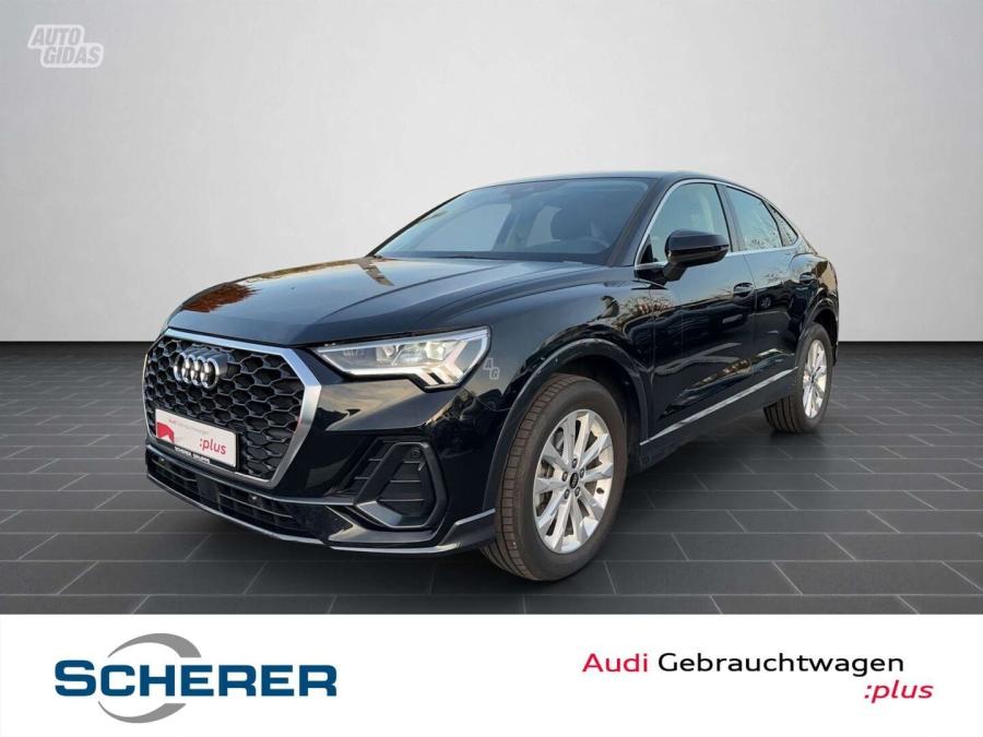Melns Audi Q3 2022 Kauņa, ar dzinēja tilpumu 1.50 L un nobraukumu 43 tūkst. km par 31019 €, foto 1 vietnē AUTOMOTO.COM.LV