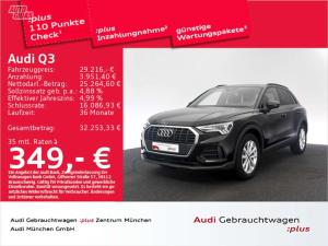Melns Audi Q3 2022 Kauņa, ar dzinēja tilpumu 1.40 L un nobraukumu 42 tūkst. km par 32397 €, foto  vietnē AUTOMOTO.COM.LV