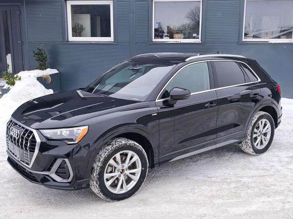 Black Audi Q3 2022 in Klaipeda, with an engine capacity of 1.98 L and mileage of 67 thousand km for 18200 €, photo 3 on AUTOMOTO.COM.LV
