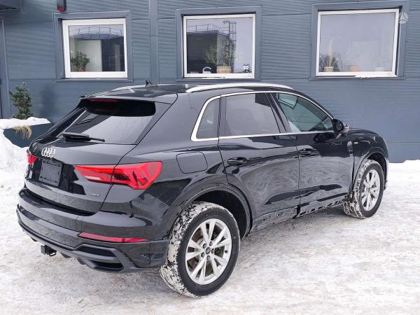 Black Audi Q3 2022 in Klaipeda, with an engine capacity of 1.98 L and mileage of 67 thousand km for 18200 €, photo 8 on AUTOMOTO.COM.LV