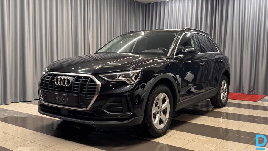 Black Audi Q3 2022 in Marupe, with an engine capacity of 1.40 L and mileage of 67 thousand km for 29990 €, photo 1 on AUTOMOTO.COM.LV