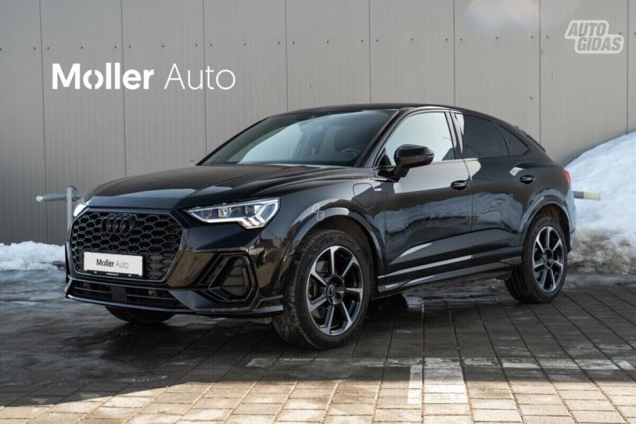 Black Audi Q3 2022 in Vilnius, with an engine capacity of 1.50 L and mileage of 141 thousand km for 28100 €, photo 1 on AUTOMOTO.COM.LV