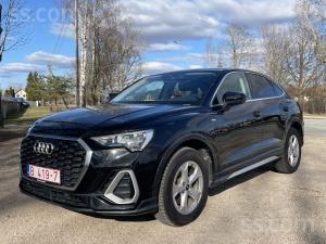 Black Audi Q3 2022 in Riga, with an engine capacity of 1.50 L and mileage of 81 thousand km for 31490 €, photo  on AUTOMOTO.COM.LV