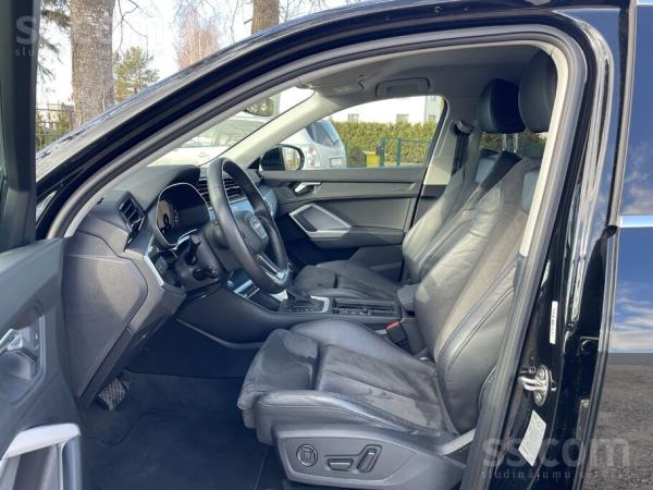 Black Audi Q3 2022 in Riga, with an engine capacity of 1.50 L and mileage of 81 thousand km for 31490 €, photo 10 on AUTOMOTO.COM.LV