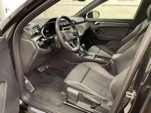 Black Audi Q3 2022 in Marijampole, with an engine capacity of 1.50 L and mileage of 99 thousand km for 27225 €, photo 8 on AUTOMOTO.COM.LV