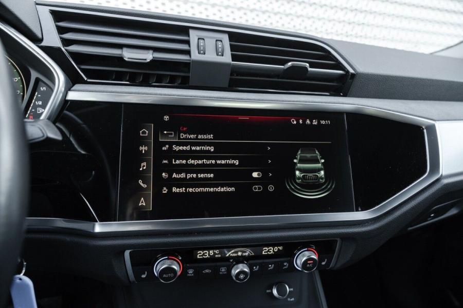 Melns Audi Q3 2022 Mārupe, ar dzinēja tilpumu 2.00 L un nobraukumu 122 tūkst. km par 28700 €, foto 21 vietnē AUTOMOTO.COM.LV