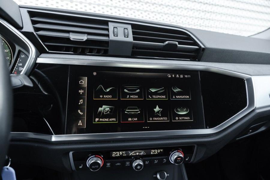 Melns Audi Q3 2022 Mārupe, ar dzinēja tilpumu 2.00 L un nobraukumu 122 tūkst. km par 28700 €, foto 23 vietnē AUTOMOTO.COM.LV