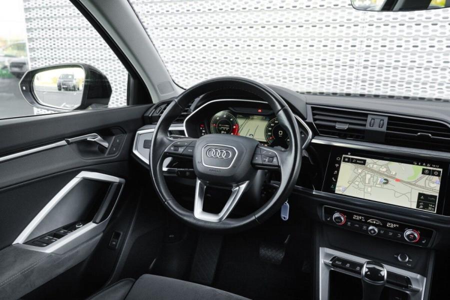 Melns Audi Q3 2022 Mārupe, ar dzinēja tilpumu 2.00 L un nobraukumu 122 tūkst. km par 28700 €, foto 26 vietnē AUTOMOTO.COM.LV