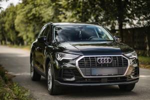 Black Audi Q3 2023 in Kaunas, with an engine capacity of 1.50 L and mileage of 59 thousand km for 26990 €, photo 22 on AUTOMOTO.COM.LV