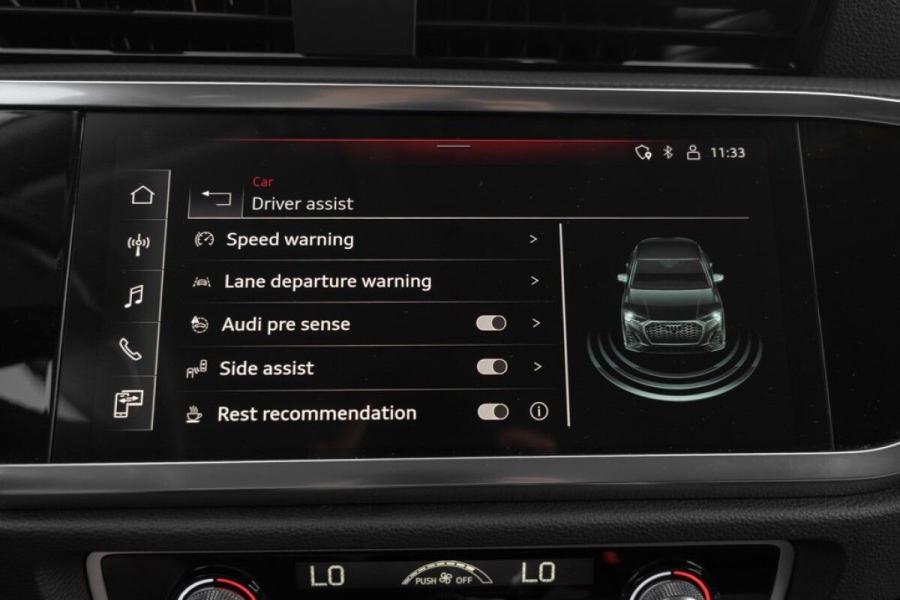 Melns Audi Q3 2023 Viļņa, ar dzinēja tilpumu 1.50 L un nobraukumu 25 tūkst. km par 34950 €, foto 18 vietnē AUTOMOTO.COM.LV